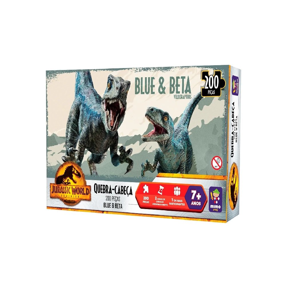 Quebra Cabeça Jurassic World Blue e Beta Mimo 2089 | MadeiraMadeira