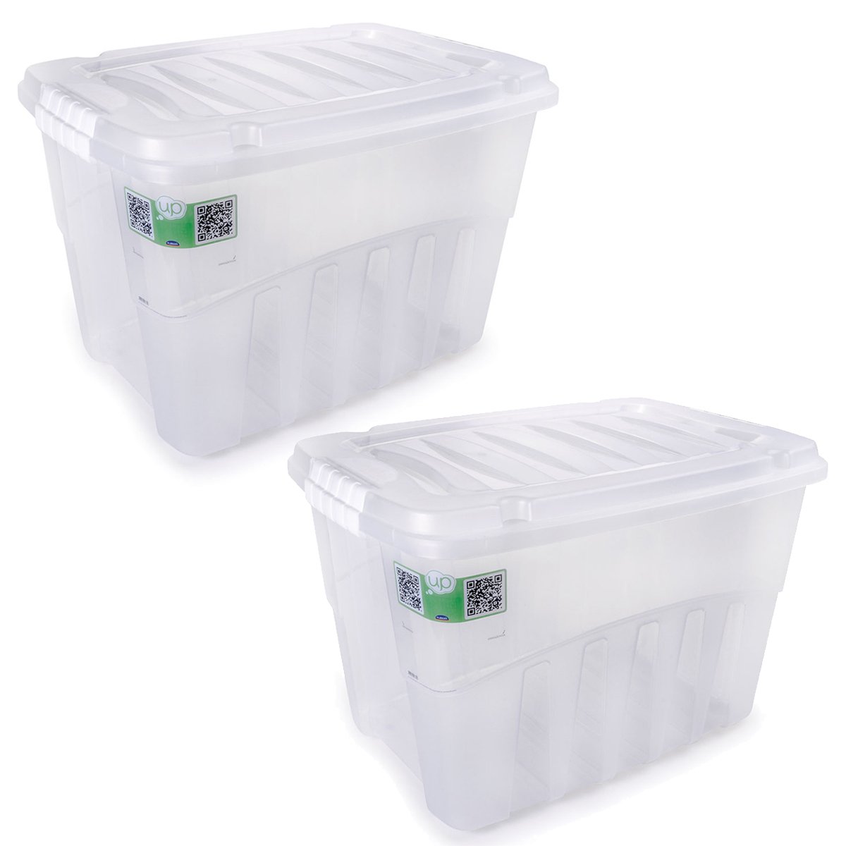 Kit com 2 caixas organizadora brinquedos 56L alta gran box | MadeiraMadeira