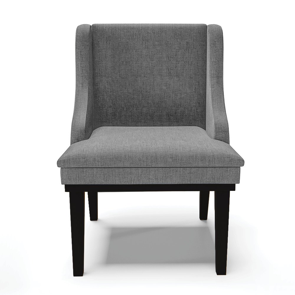 Cadeira de Jantar Liz Linho Base Fixa Madeira Preto - D'Rossi - A26 ...