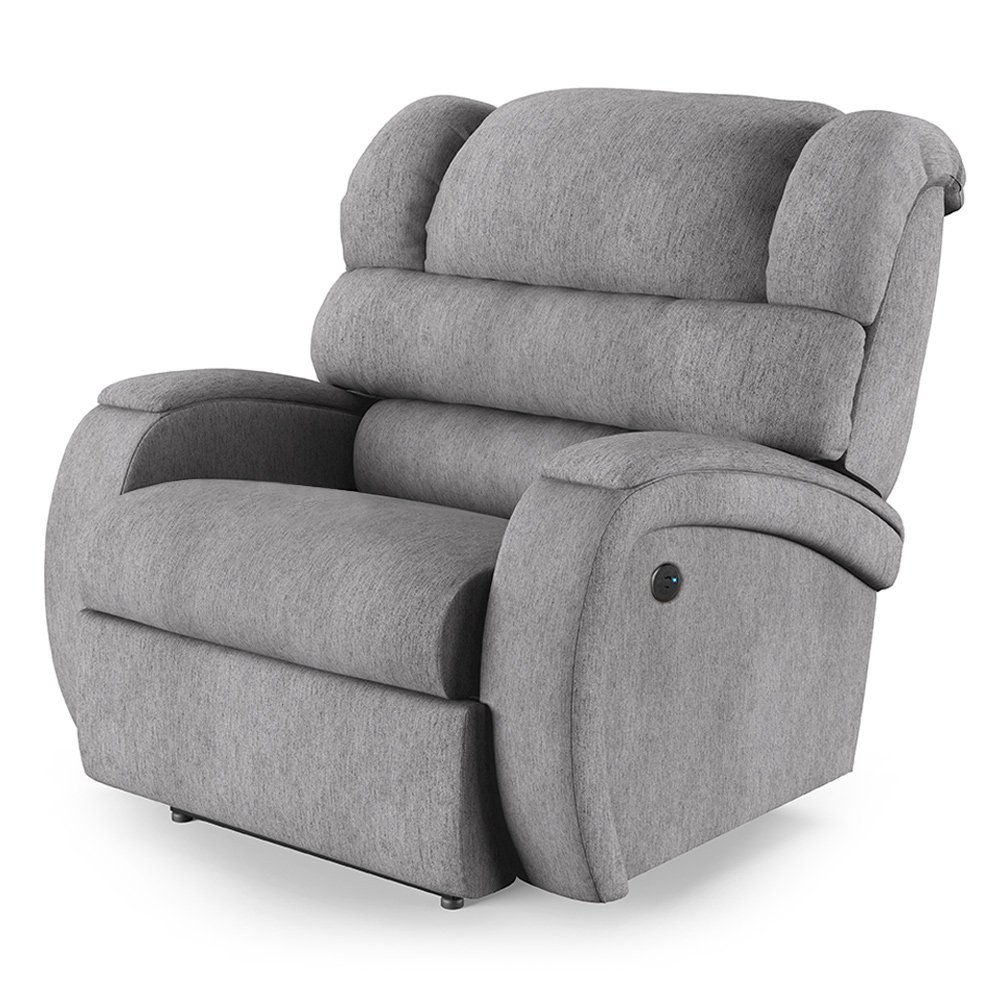 Poltrona do Papai Reclinável Napoli Controle Power Elétrico Usb Linho ...