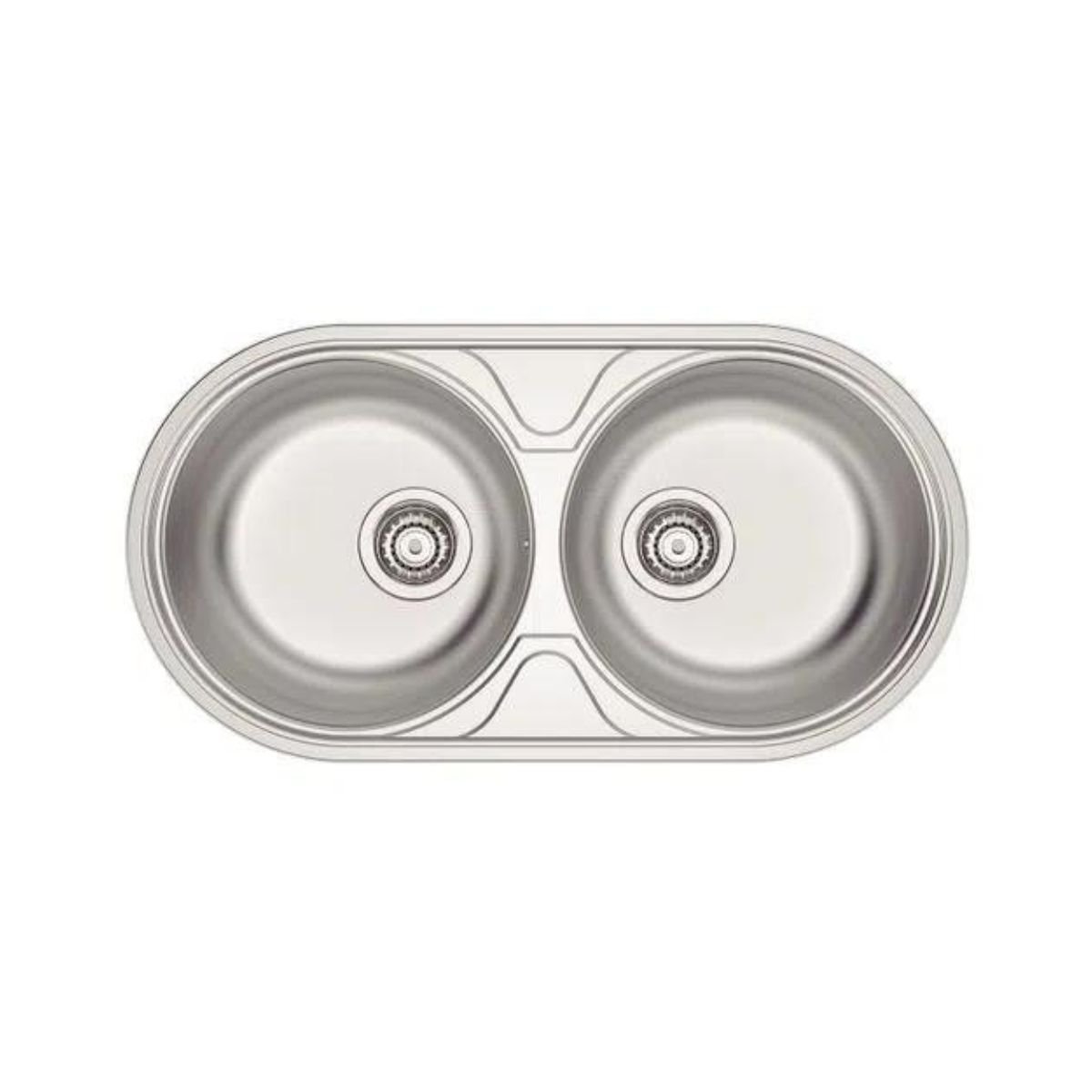 Cuba de embutir/sobrepor Tramontina Luna Duo 2C 36 BS 84x44 ...