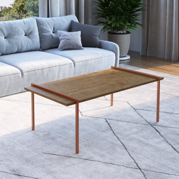 Mesa De Centro Retangular Complementos Artesano | MadeiraMadeira