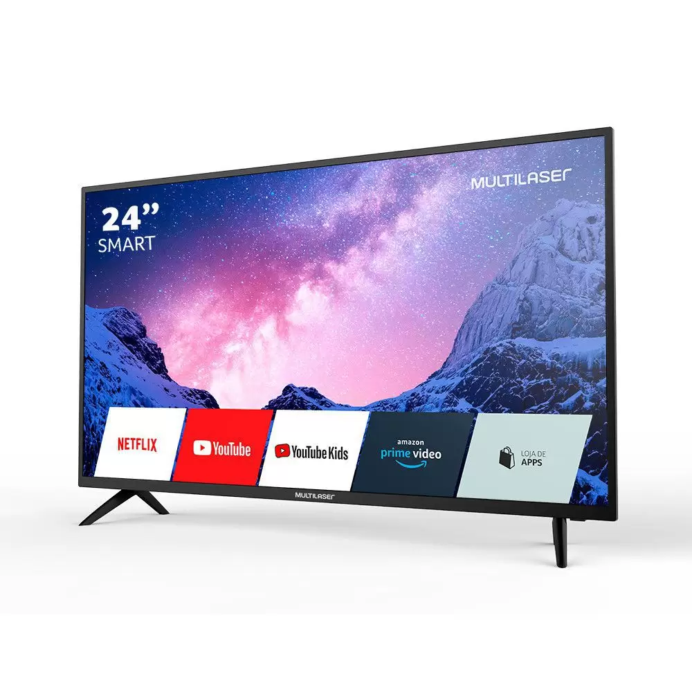 Smart TV 24 Polegadas HD Wi-fi Integrado Multilaser - TL040 ...