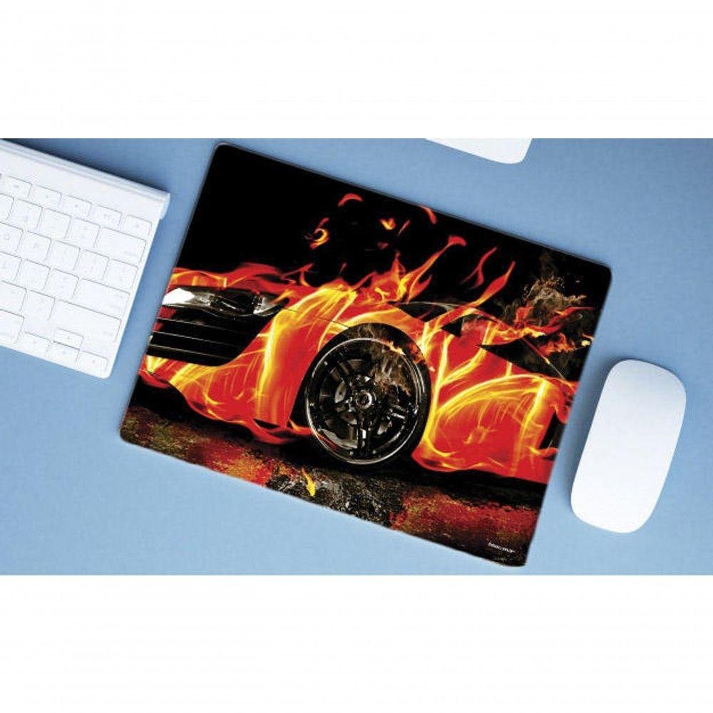 Mouse Pad Emborrachado Fire Fogo Tunning | MadeiraMadeira
