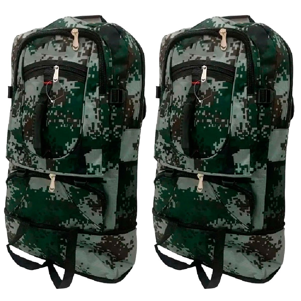 Kit 2 Mochilas Militar 50l Resistente À Água Reforço | MadeiraMadeira