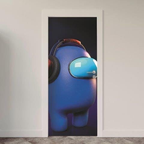 Adesivo de Porta Games Among Us | MadeiraMadeira