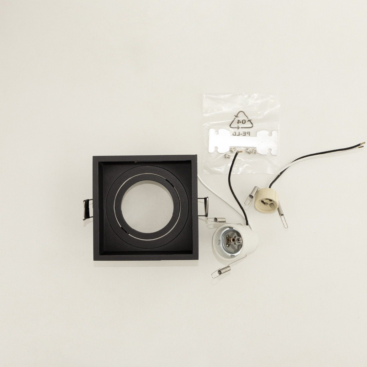 Spot Embutir Slim Frame Preto Ya002 Bella + LED AR70 ST2729 ...