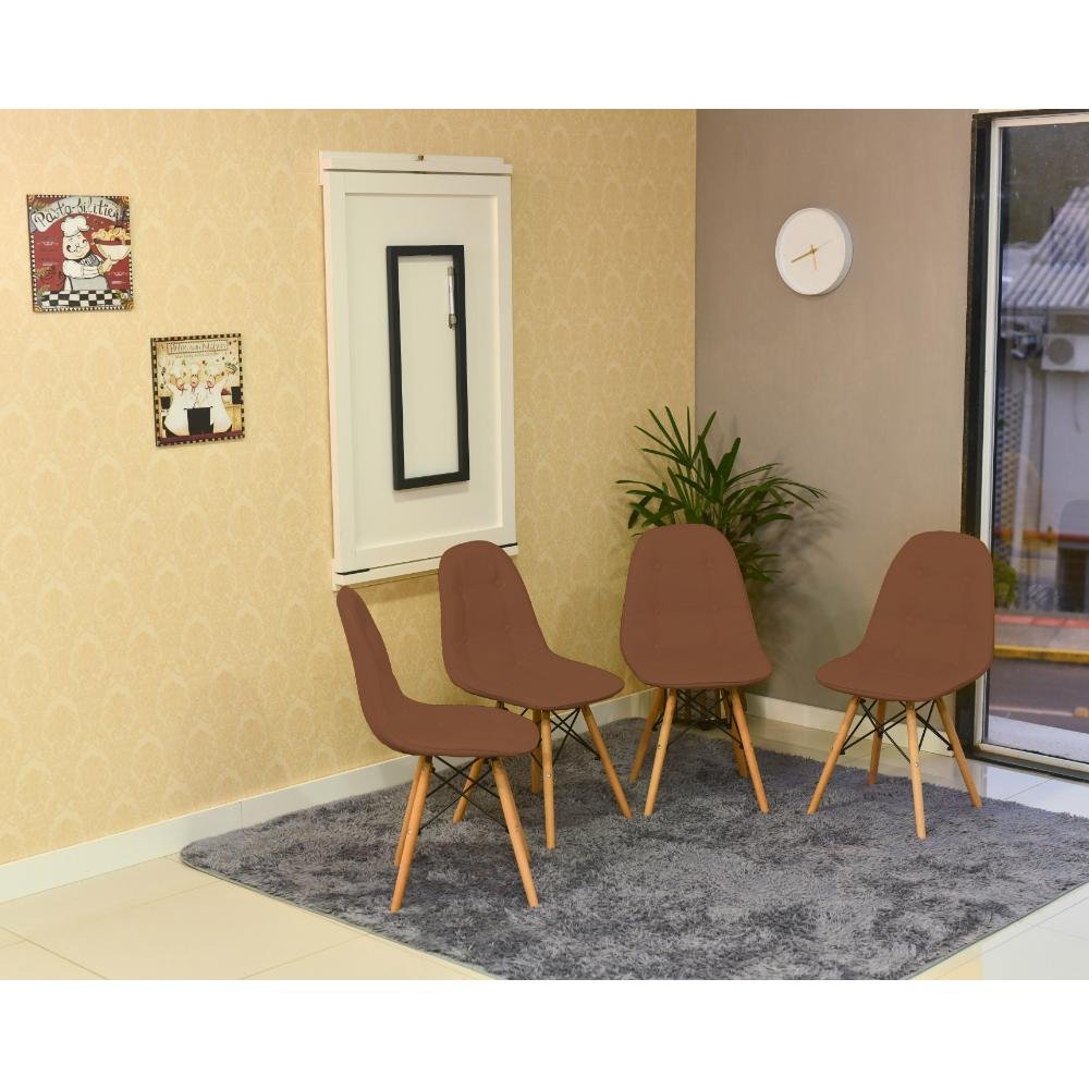 Conjunto de Mesa Dobrável Retrátil 120 x 75 Branca + 4 Cadeiras Botonê ...