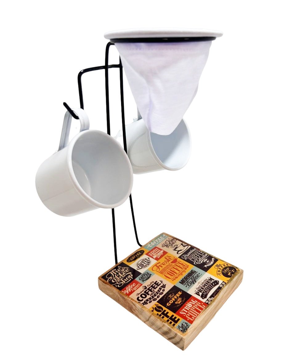 Mini Coador Café Gourmet Individual + 2 Canecas 170ml Coffee ...
