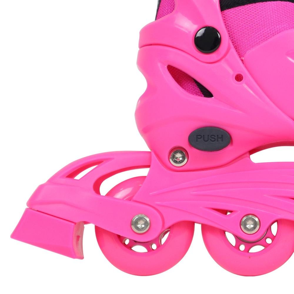 Patins Gonew Inline Rolamento 608zz Basic Exclusivo - 37/40 - Rosa | MadeiraMadeira