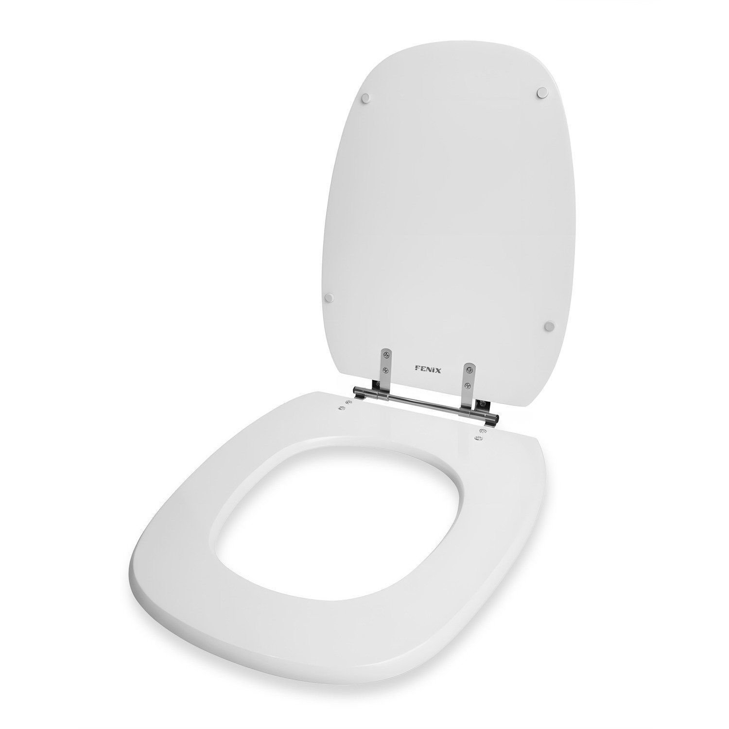 Assento Sanitário Poliéster Monte Carlo Fenix Branco/Gelo | MadeiraMadeira