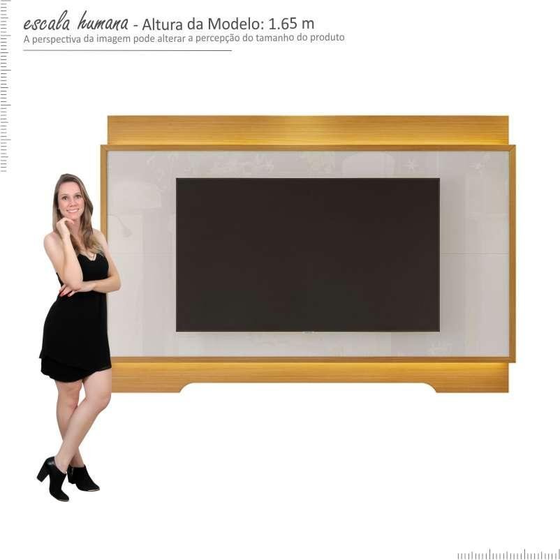 Painel Para TV 75 Polegadas Com LED 2.1 Koly EAX Móveis Tauari/Off ...