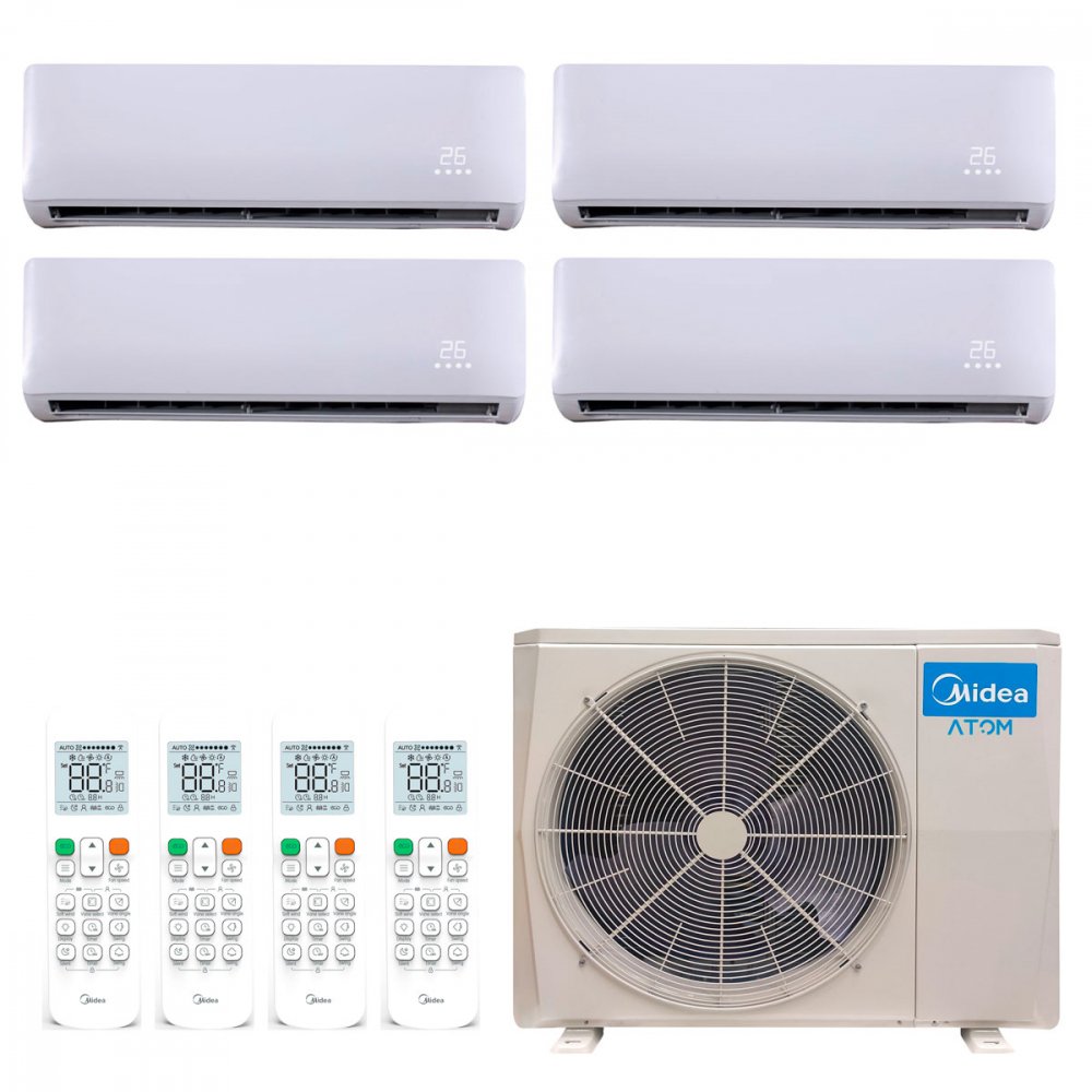 Ar Condicionado Multi Split Inverter Midea Atom 36000 BTUs (3x9000 ...