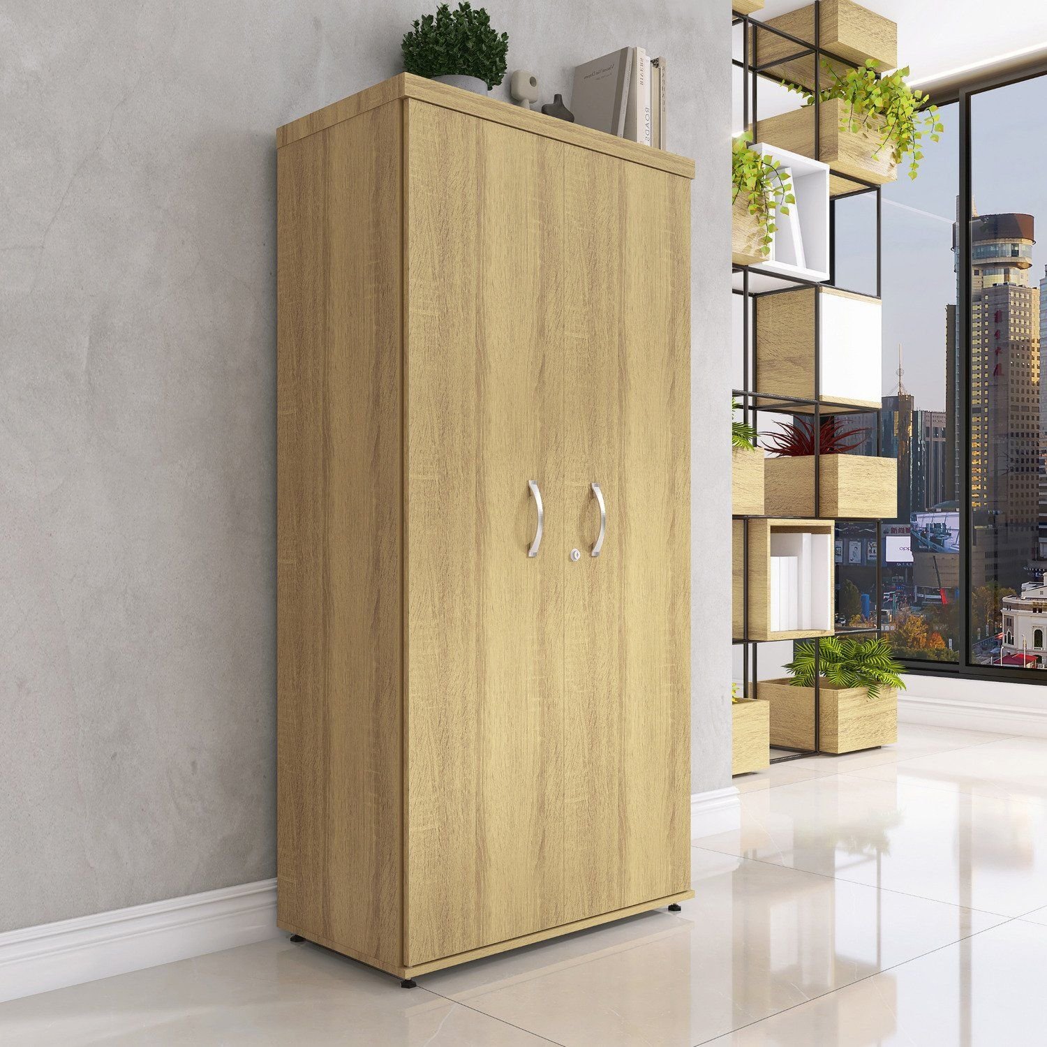 Armario Alto 02 Portas Pivotante 79,2cm X 161,1cm | MadeiraMadeira