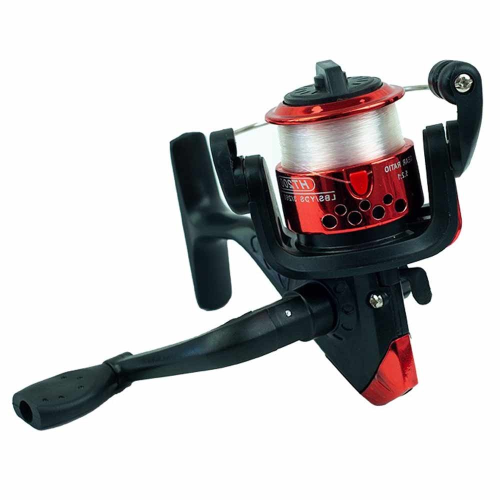 Molinete de Pesca Pico 200 1R Pequeno Vermelho Com Linha Dayama ...