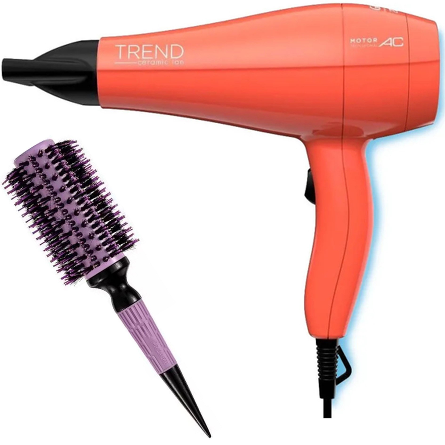 KIT - SECADOR GAMA TREND CERAMIC ION 2000W 220V + ESC PROART CRMIC ...