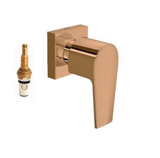 Kit Ducha Acqua Plus Teto 2 Acabamentos Level Red Gold Deca ...