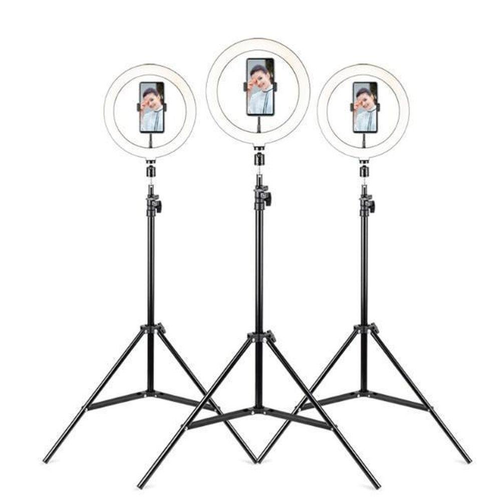 Ring Light Iluminador Tripé 10 Polegadas | MadeiraMadeira