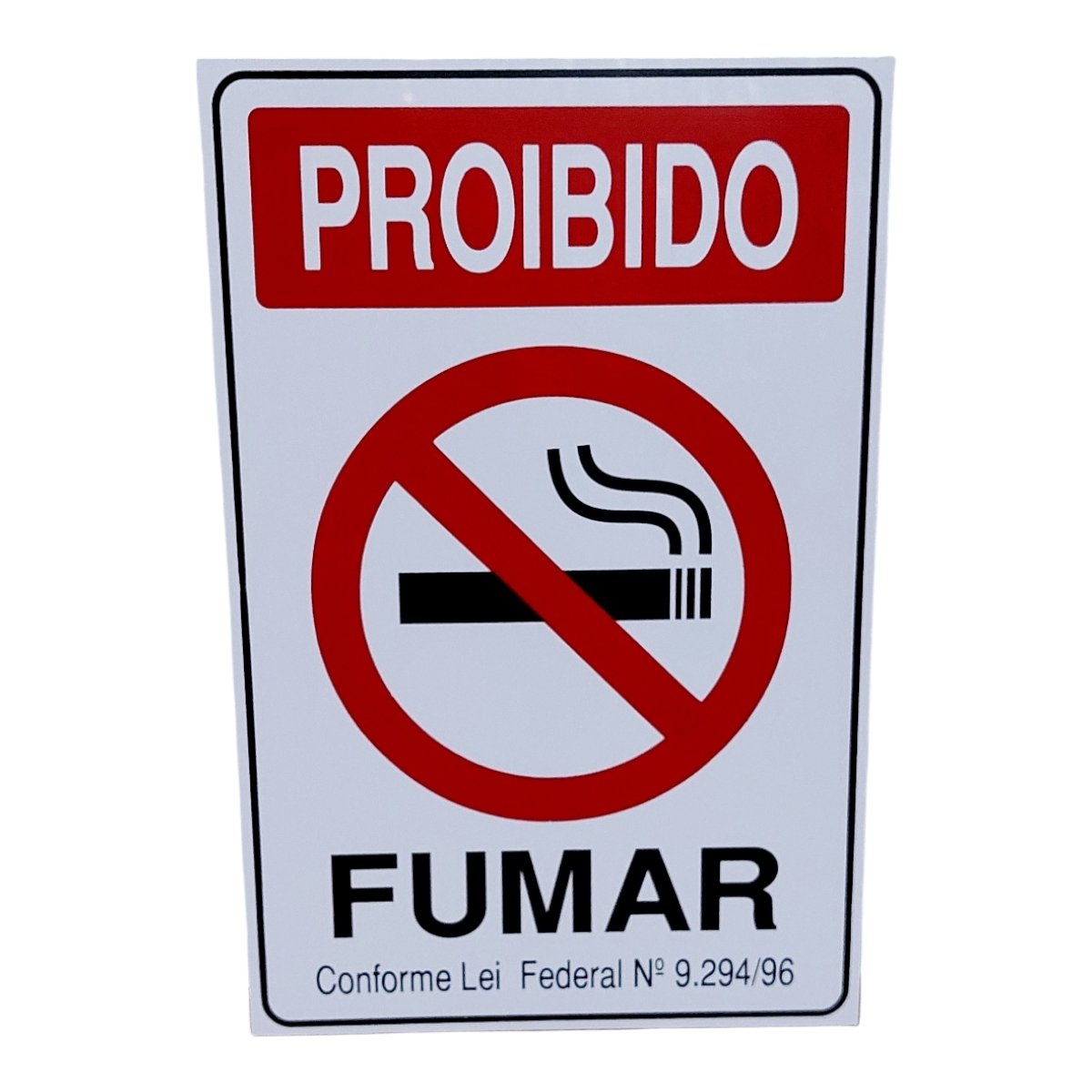 Placa de Sinalização Proibido Fumar 20 X 30 Cm | MadeiraMadeira