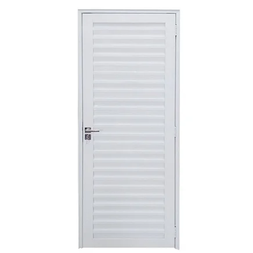 Porta Alumínio Branca Palheta 210x80 - Central Norte Madeiras ...