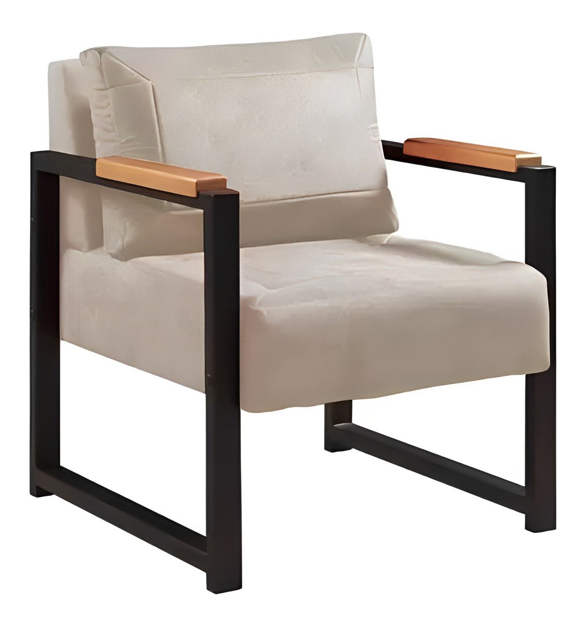 Poltrona Decorativa para Sala Recepção Estilo Industrial Ipanema ...