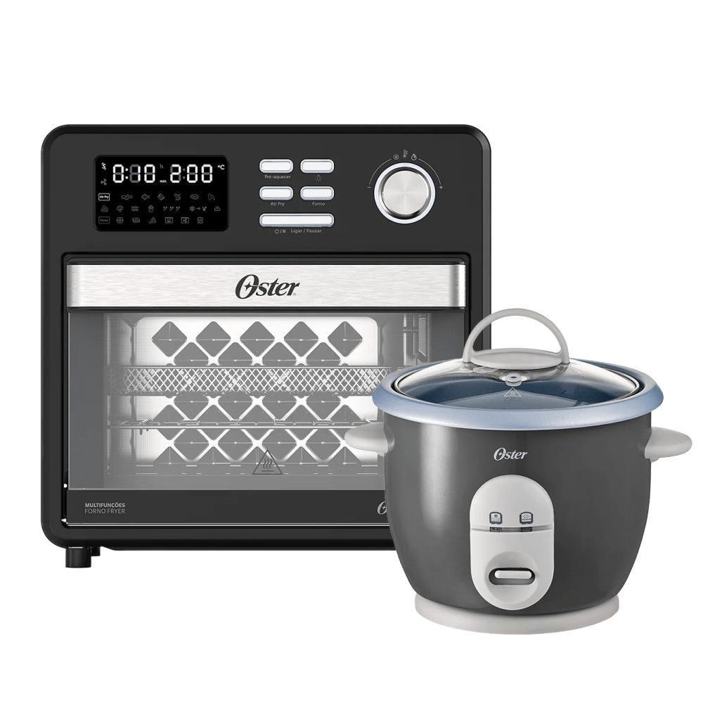 Kit Forno e Fryer 15l e Panela Elétrica Oster 127v | MadeiraMadeira