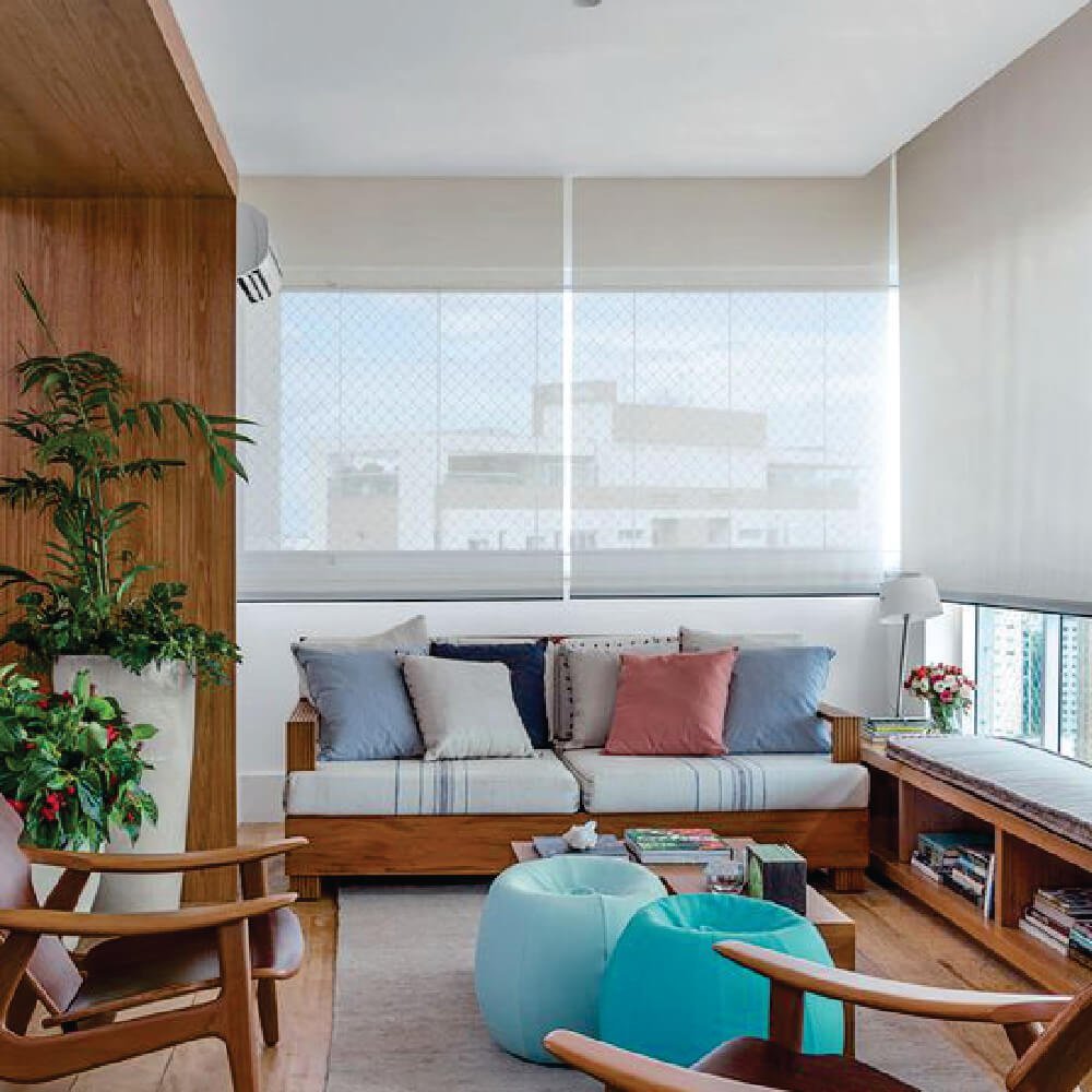 Persiana Rolo Screen 3% Branco - 2,30m x 2,70m | MadeiraMadeira