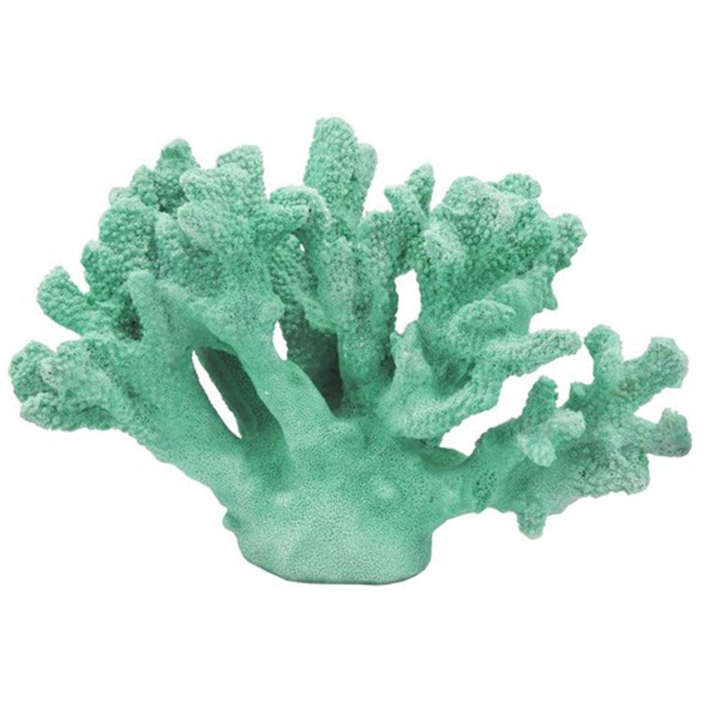 Coral em Resina Verde Detalhes em Relevo | MadeiraMadeira