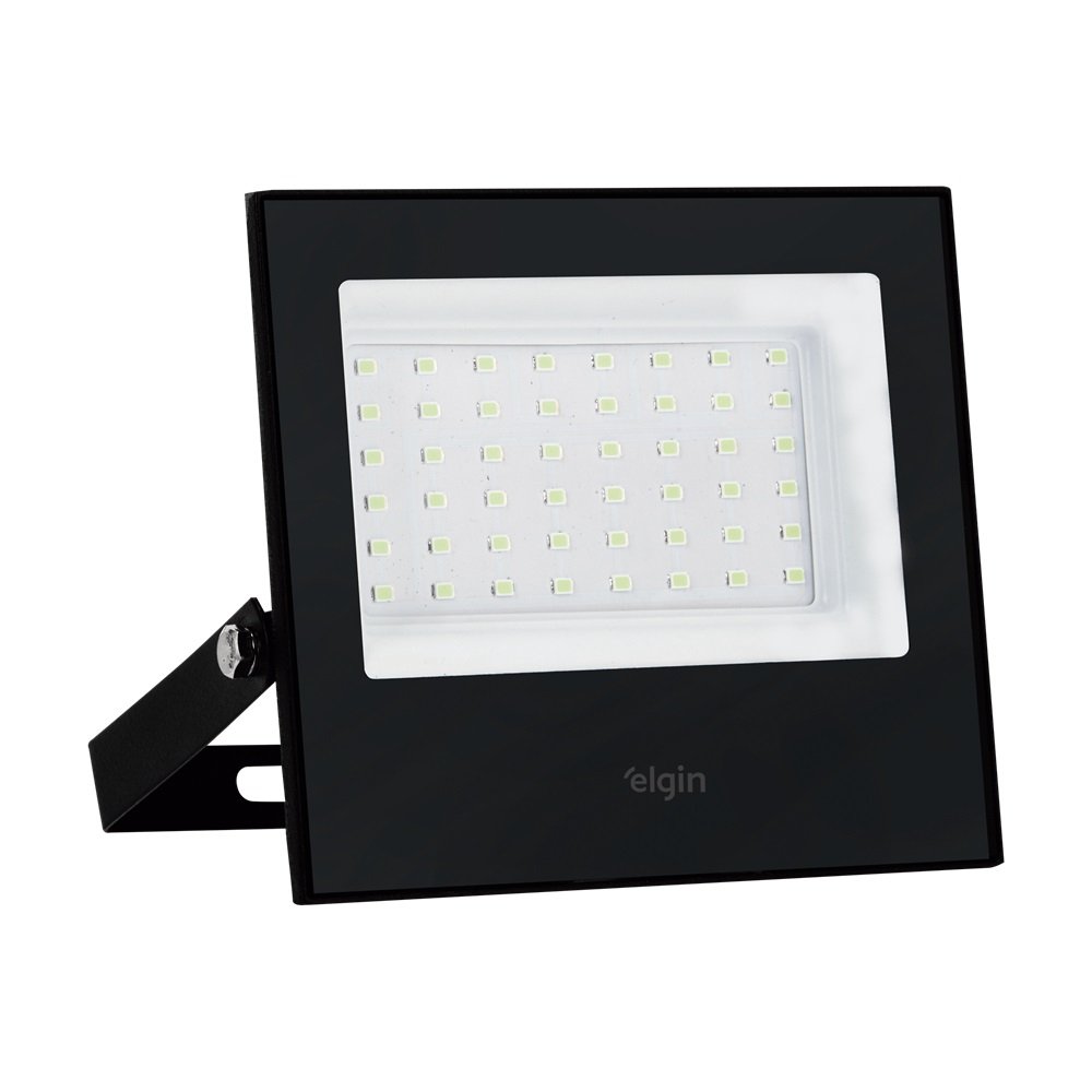Refletor Led 50w 6500k Preto - Elgin | MadeiraMadeira