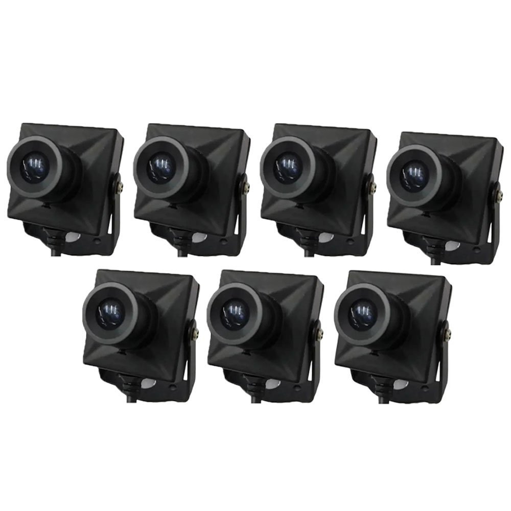 Mini Camera Kit 7 Uni Filmagem Preto E Branco Espia Casa Segurança ...