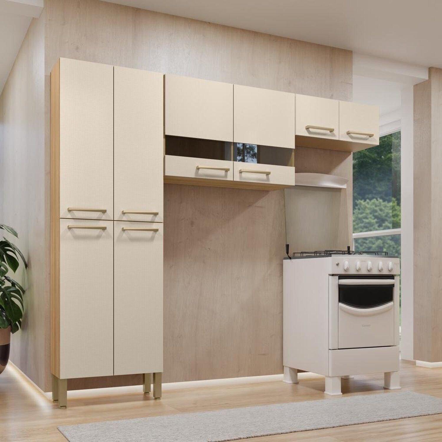 Cozinha Compacta 8 Portas Nala Plus | MadeiraMadeira