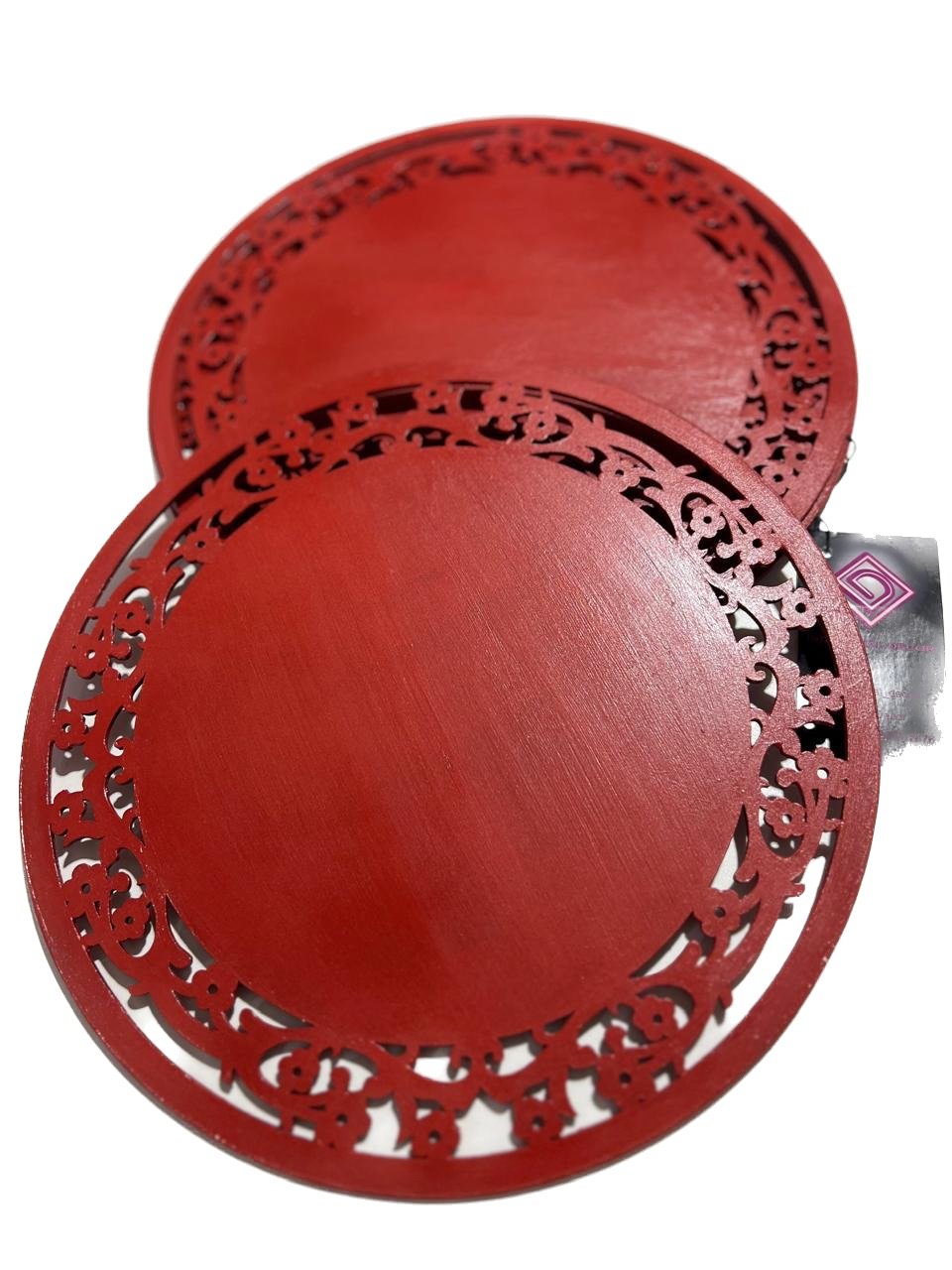 Jogo 6 Sousplat de Mdf Floral | MadeiraMadeira