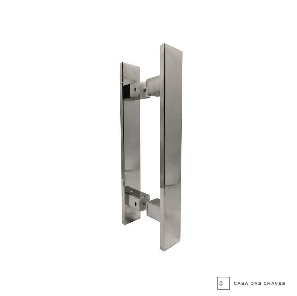 Puxador Planus T Vesfer Planus Tubular Inox Polido 30cm | MadeiraMadeira