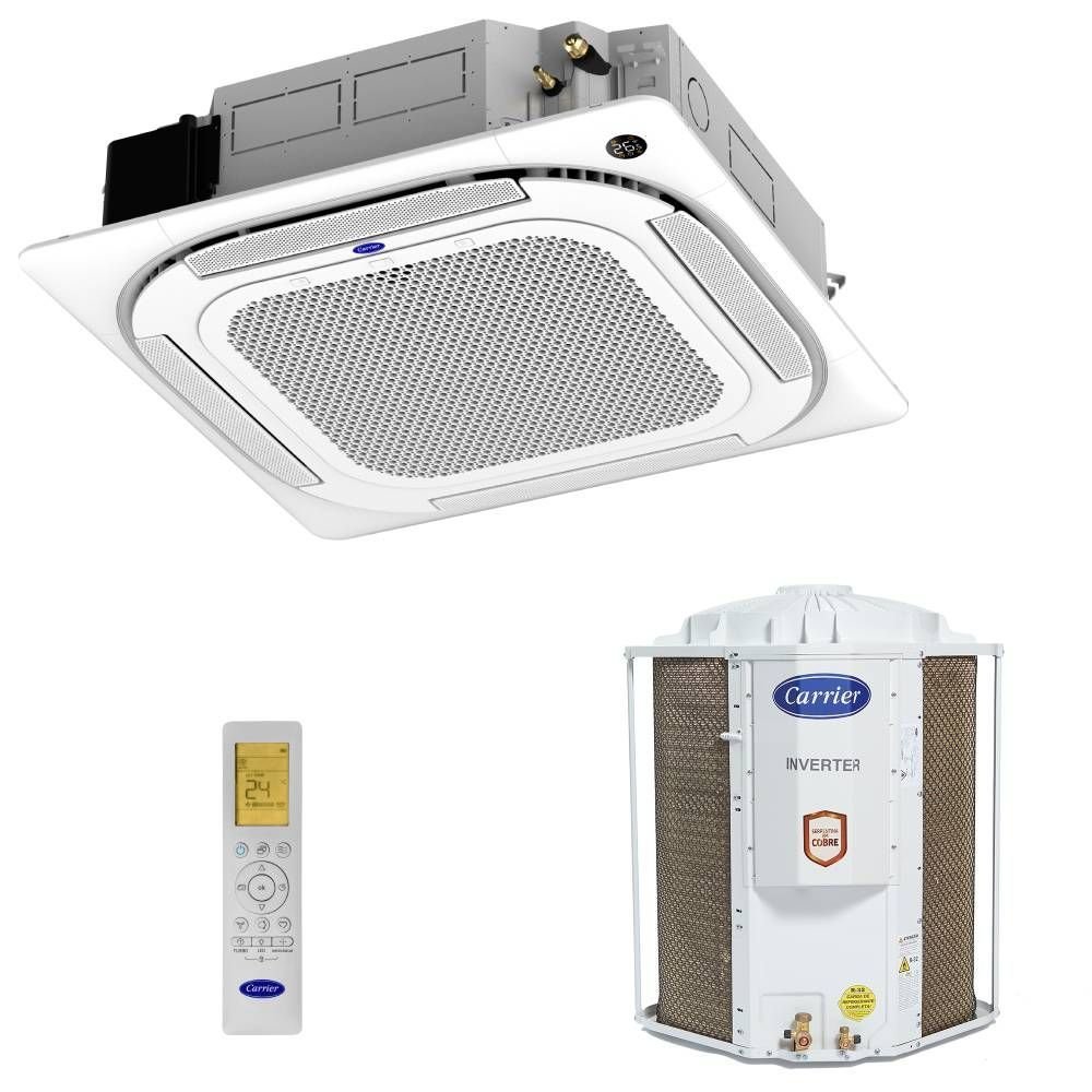 Ar Condicionado Split Cassete Carrier Xpower 48000 Btus Frio Inverter ...