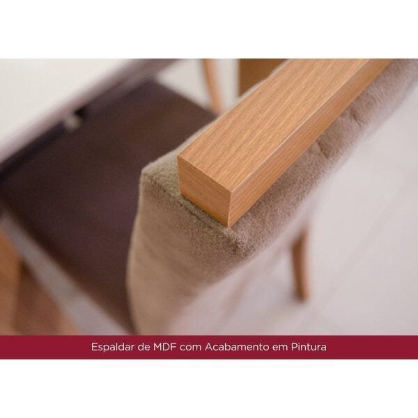 Conjunto Sala de Jantar Mesa e 6 Cadeiras Janice Henn | MadeiraMadeira