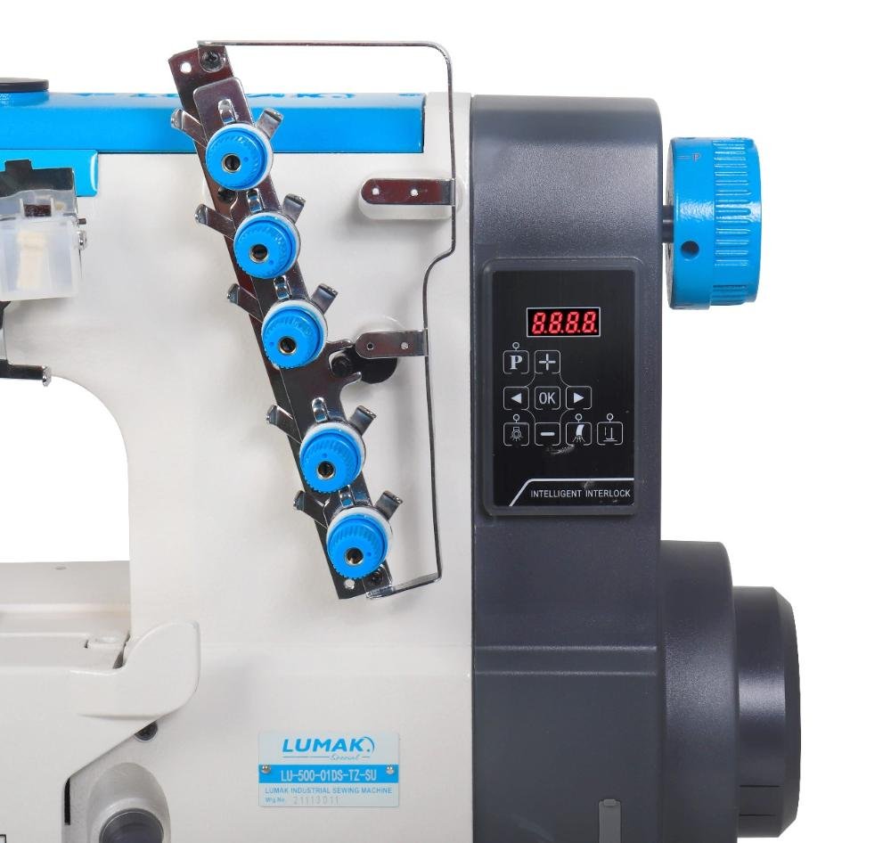 Máquina Costura Industrial Galoneira Plana Fechada 220v LU500-01DS-TZ-SU - Lumak | MadeiraMadeira