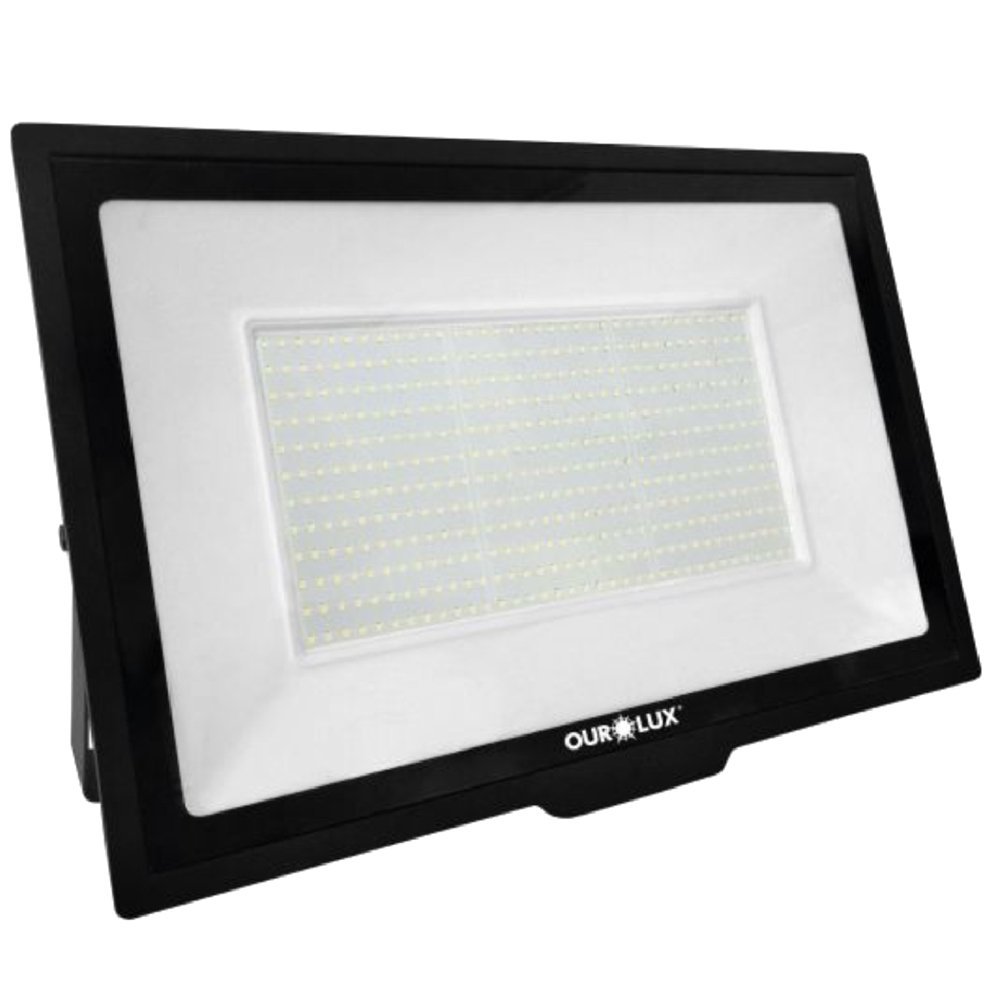 Superled Projetor Slim 500 Watts Preto 6500k - 03278 - Ourolux | MadeiraMadeira