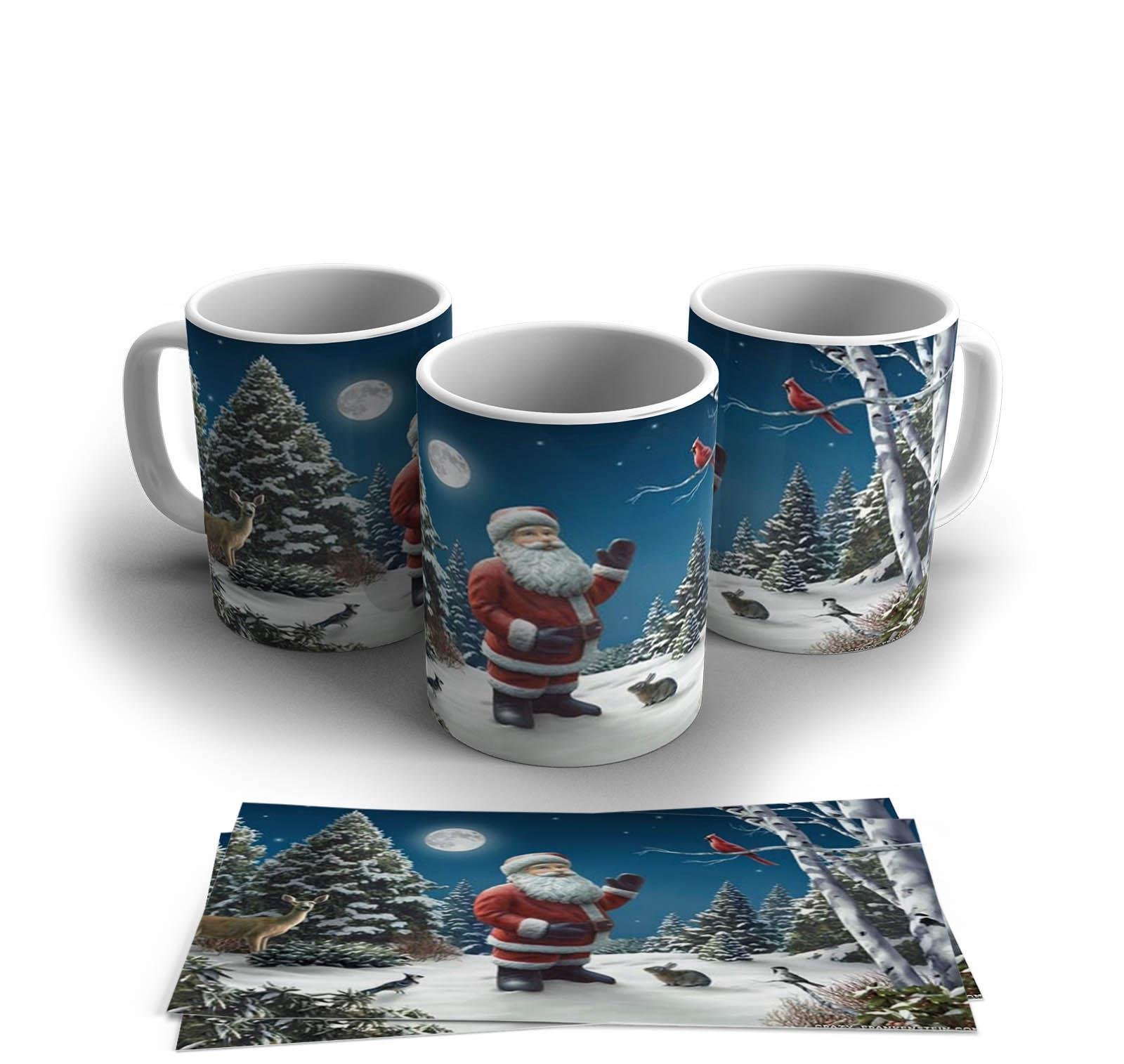 Caneca Personalizada De Natal Com Papai Noel | MadeiraMadeira