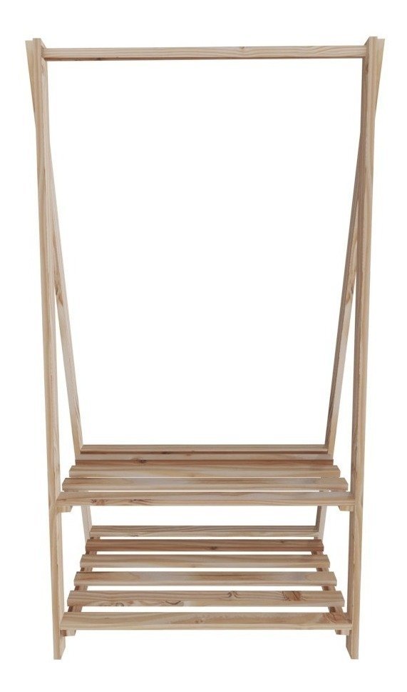 Cabideiro Arara Para Roupas 170cm Altura C/ Sapateira Technox | MadeiraMadeira