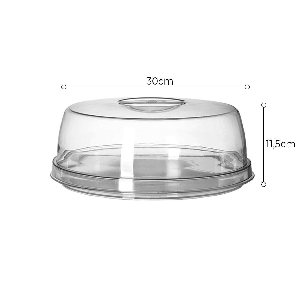 Kit 4 Boleira Para Bolo Gourmet Tampa Acrílico Cristal Paris ...