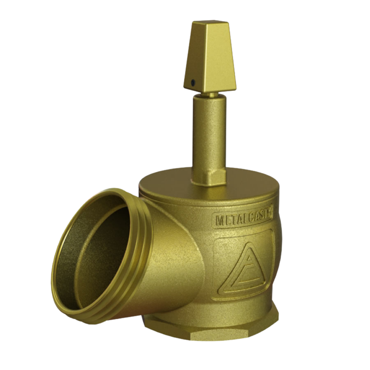 VÁLVULA GLOBO PN10 RECALQUE 2½ 11FF BSP X 2½ 5FM BSP 45° | MadeiraMadeira