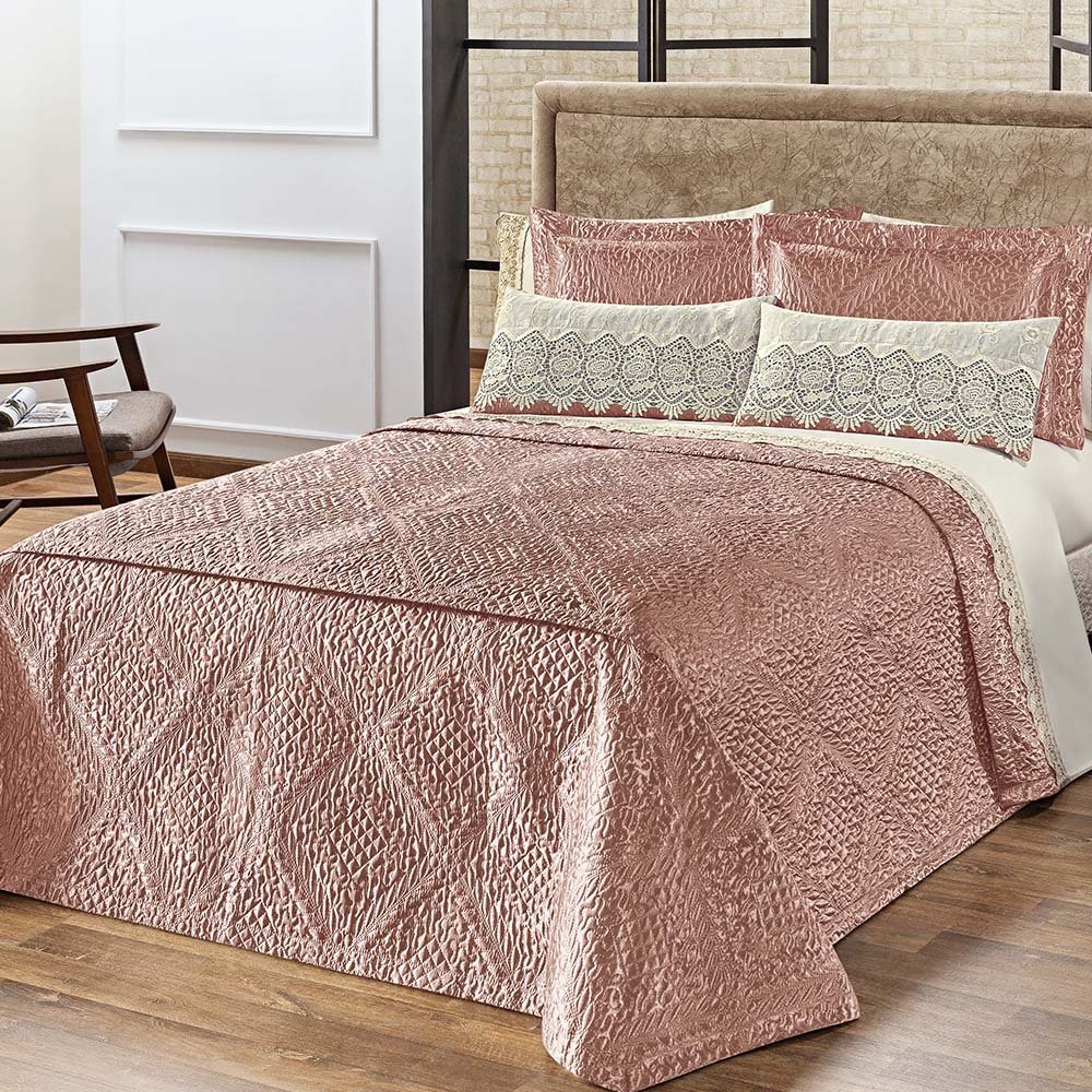 Kit Plaza Padrão Rosê (07 peças) | MadeiraMadeira