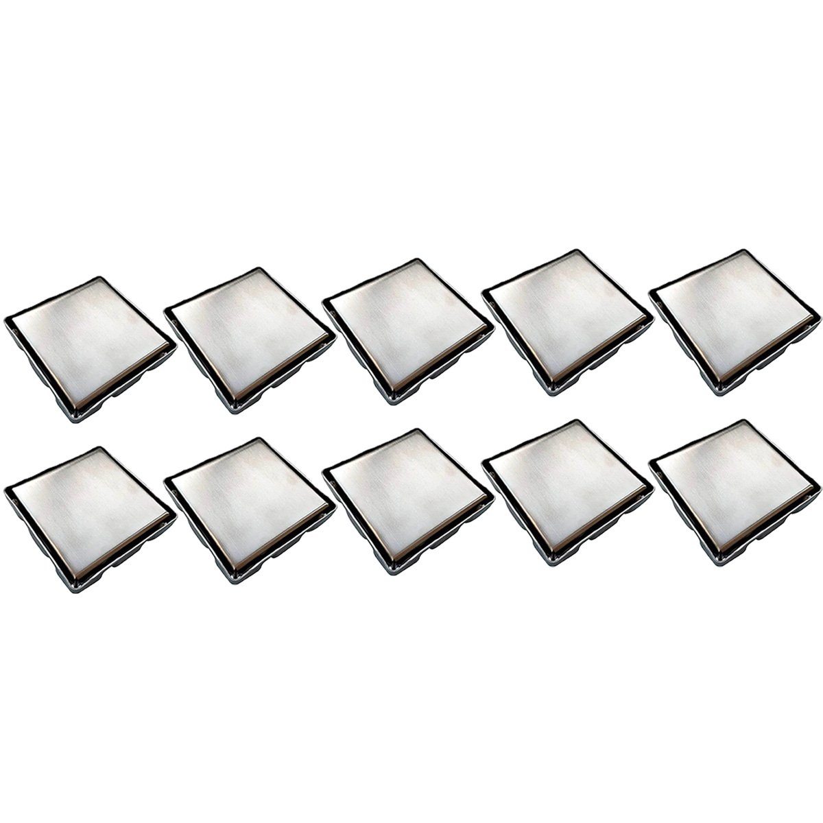 Ralo Oculto Invisivel Discreto 15x15 Anti Odor Inox Kit 10 Uni Box ...