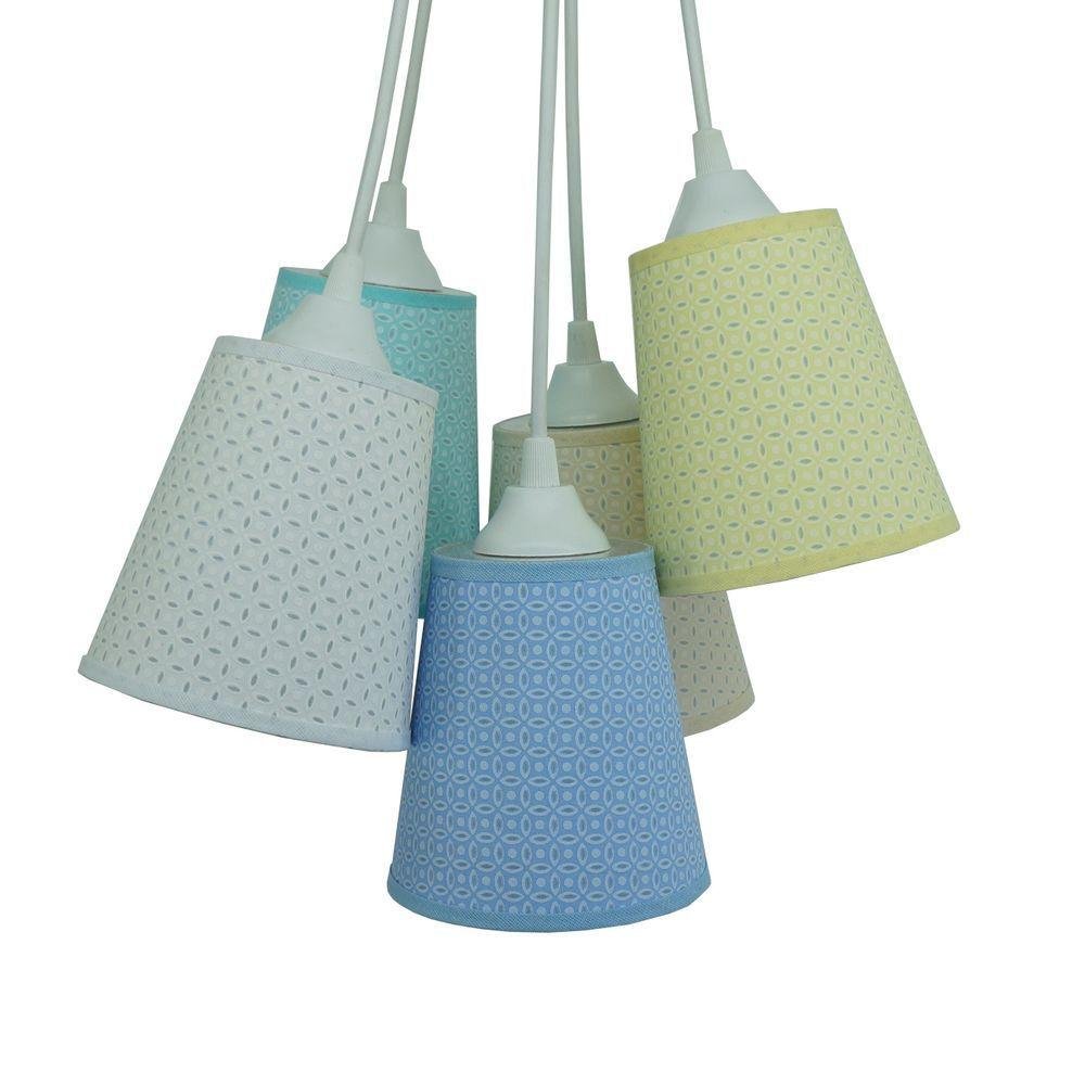 Lustre Pendente Luminária Cacho Candy Arabescos Colors Bivolt ...
