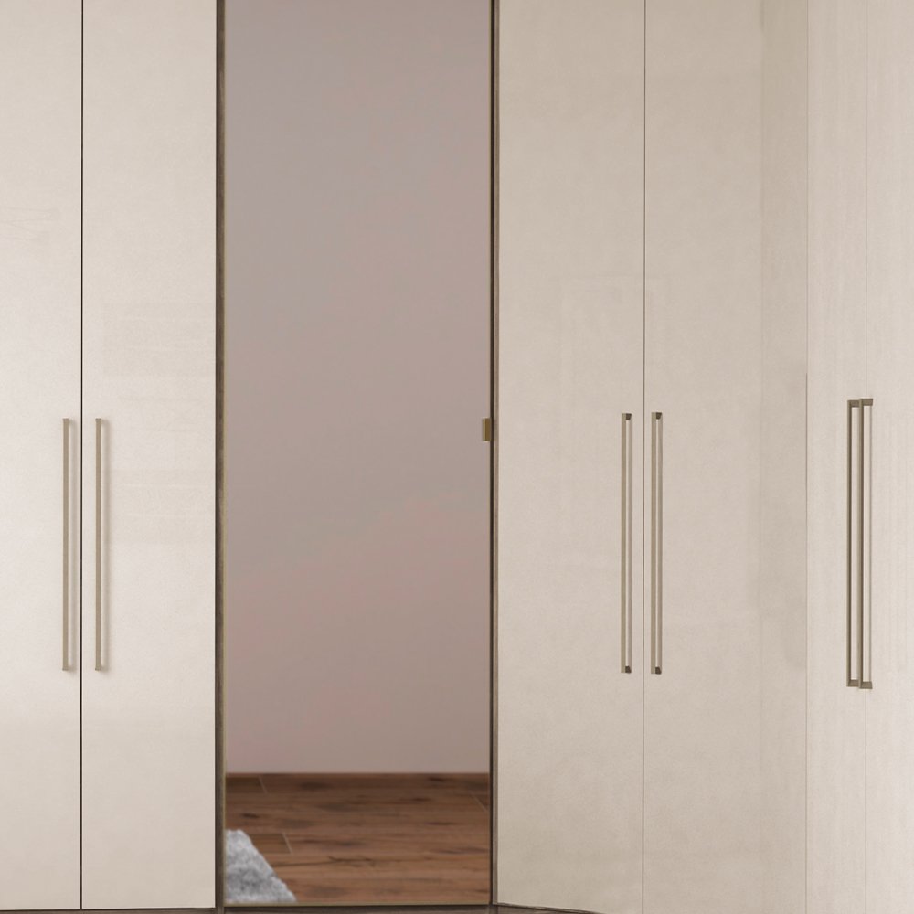 Quarto Modulado Casal Doce Vida Castanho e Off White Santos Andira 438cm | MadeiraMadeira