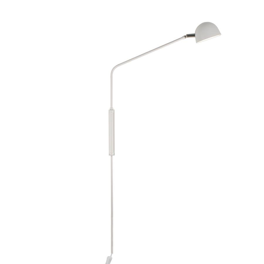 Arandela Cúpula Articulado 80x37cm Alumínio Branco AR1889 | MadeiraMadeira