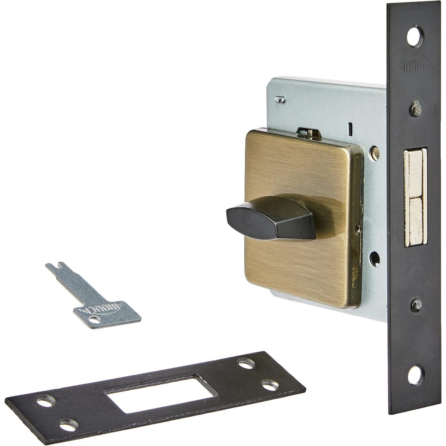 Fechadura Banheiro Bico Duplo para Porta de Correr 5006/098 Ibt 45mm ...