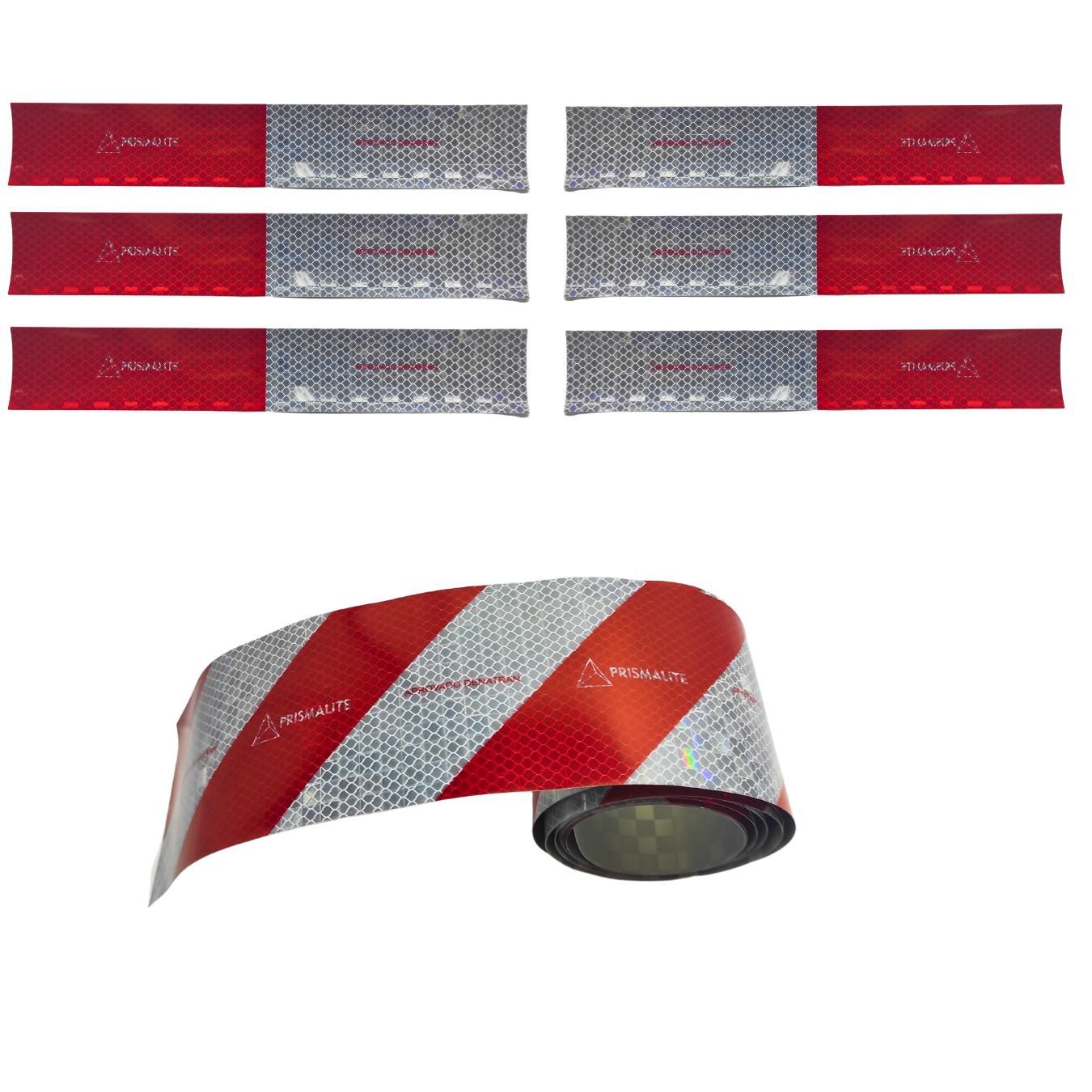 Kit Faixa Refletiva Metalizada Para Choque 240x10cm e 10 Faixas ...