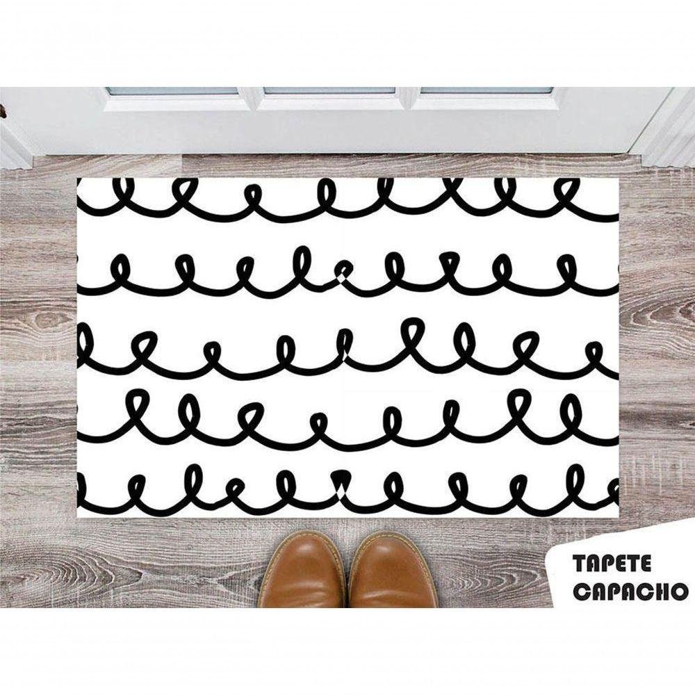 Tapete Capacho Molas Black | MadeiraMadeira