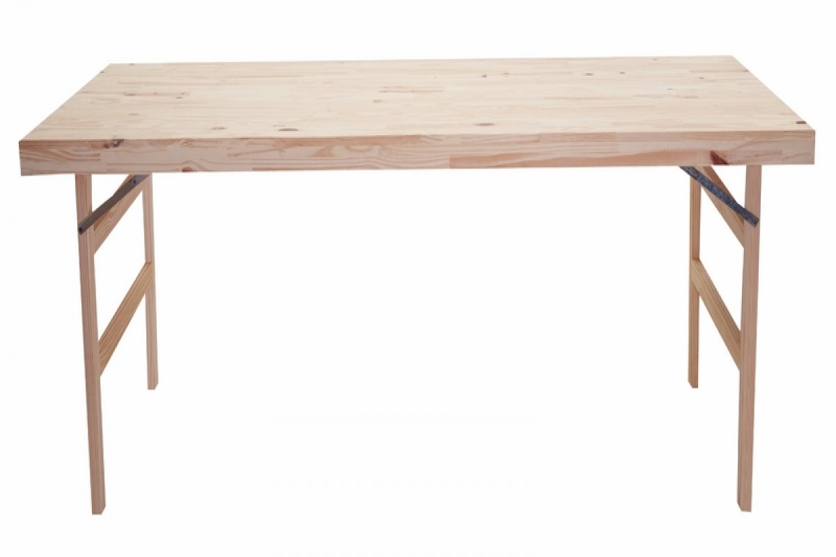 MESA DE MADEIRA NATURALLE DOBRAVEL EM MADEIRA PINUS COM ACAB ...